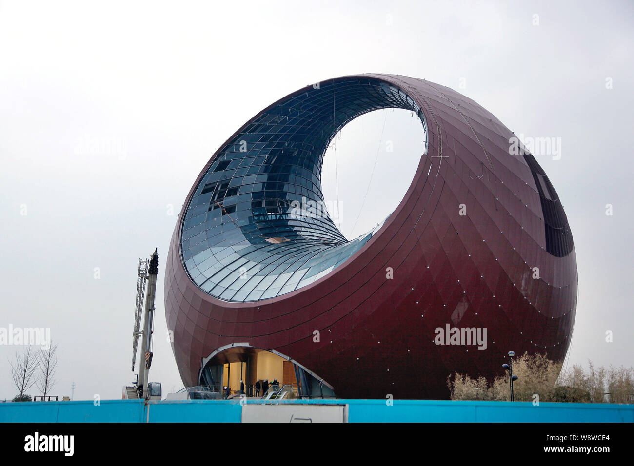 A teapot-shaped building, part of the Wuxi Wanda Cultural Tourism City ...