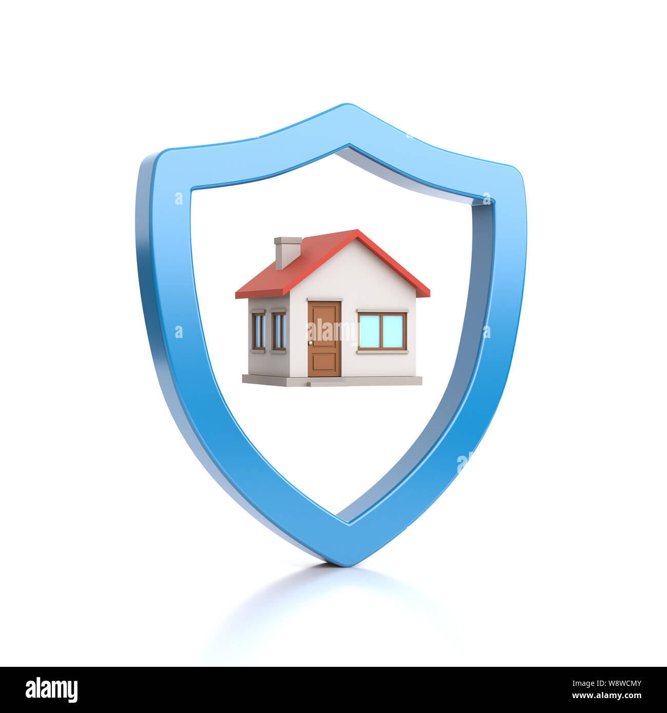 Home icon shield safe house hi-res stock photography and images - Alamy