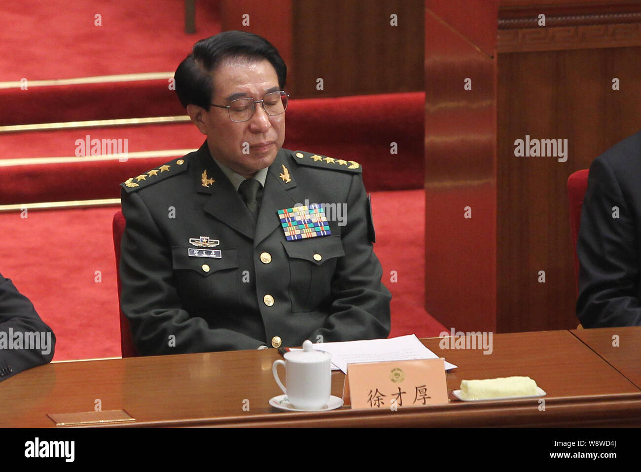 --FILE--Chinese general Xu Caihou, then Vice Chairman of the Central ...