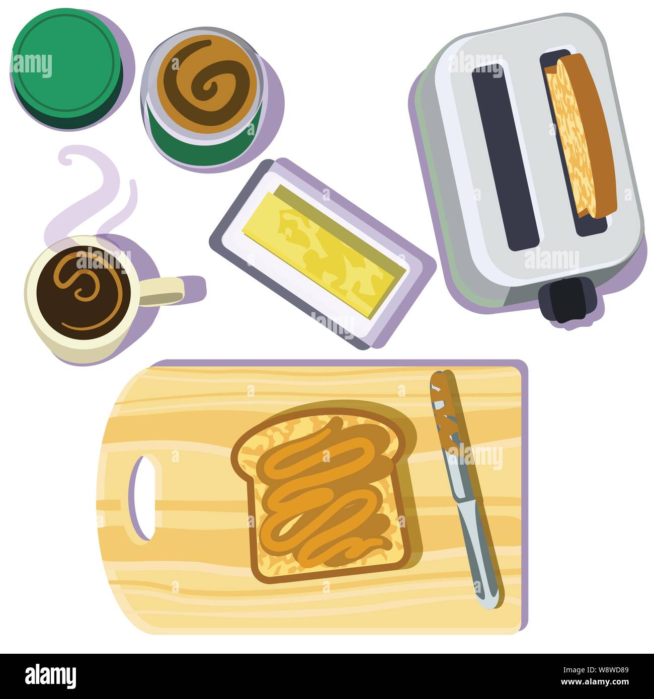 Old butter dish Stock Vector Images - Alamy