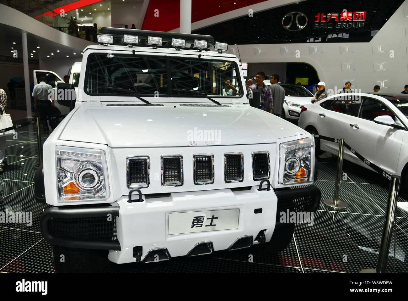A Warrior SUV of BAIC Motor is seen on display during the 13th Beijing ...