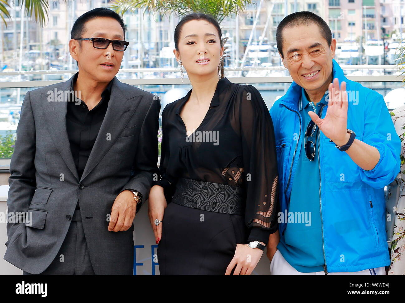 (From left) Chinese actor Chen Daoming, Chinese actress Gong Li and ...