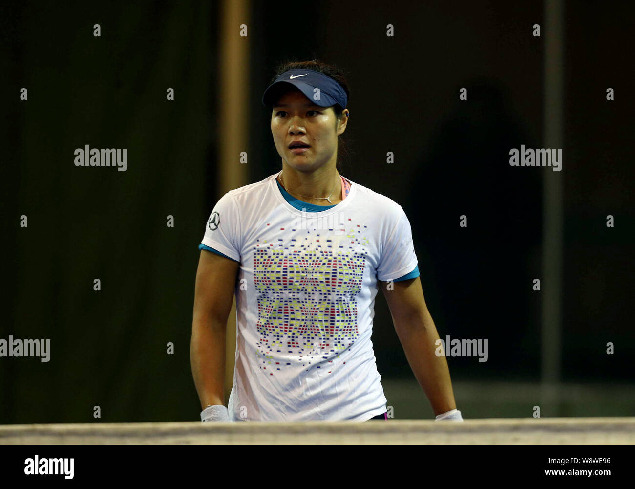 Chinese tennis star Li Na takes part in a training session in Beijing ...