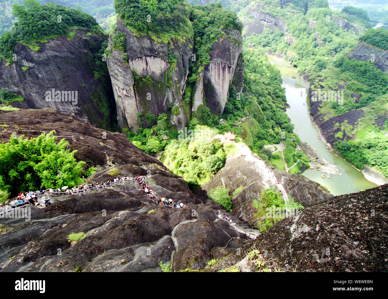 Landscape of Mount Wuyi, or Wuyi Mountains, in Wuyishan city, Nanping ...