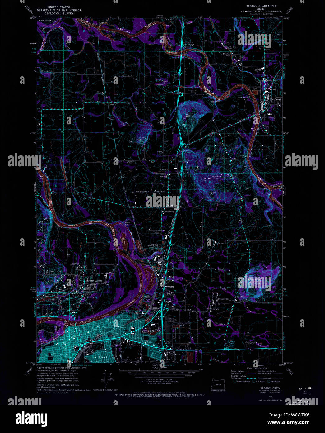 Historical albany map hi-res stock photography and images - Alamy