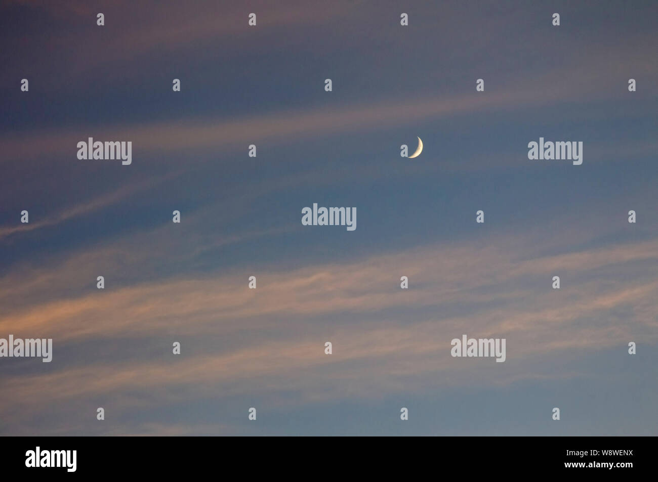 Moon at sunset hi-res stock photography and images - Alamy