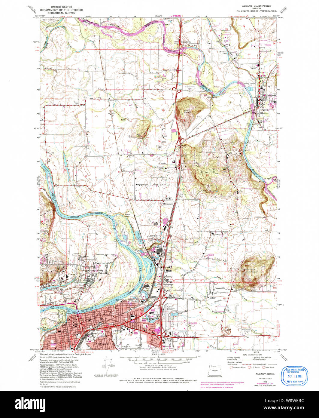 Historical albany map hi-res stock photography and images - Alamy