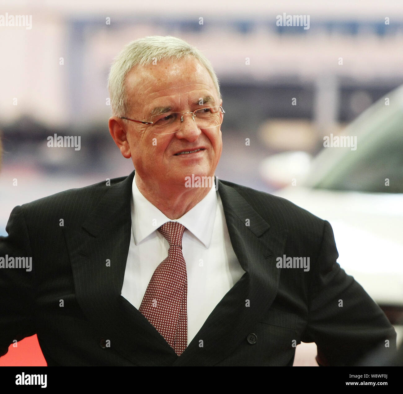 Volkswagen CEO Martin Winterkorn looks during the visit of German ...