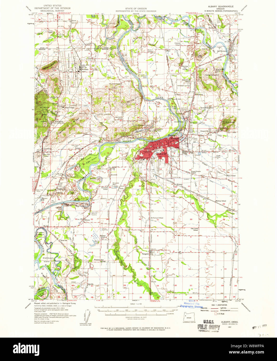 Historical albany map hi-res stock photography and images - Alamy