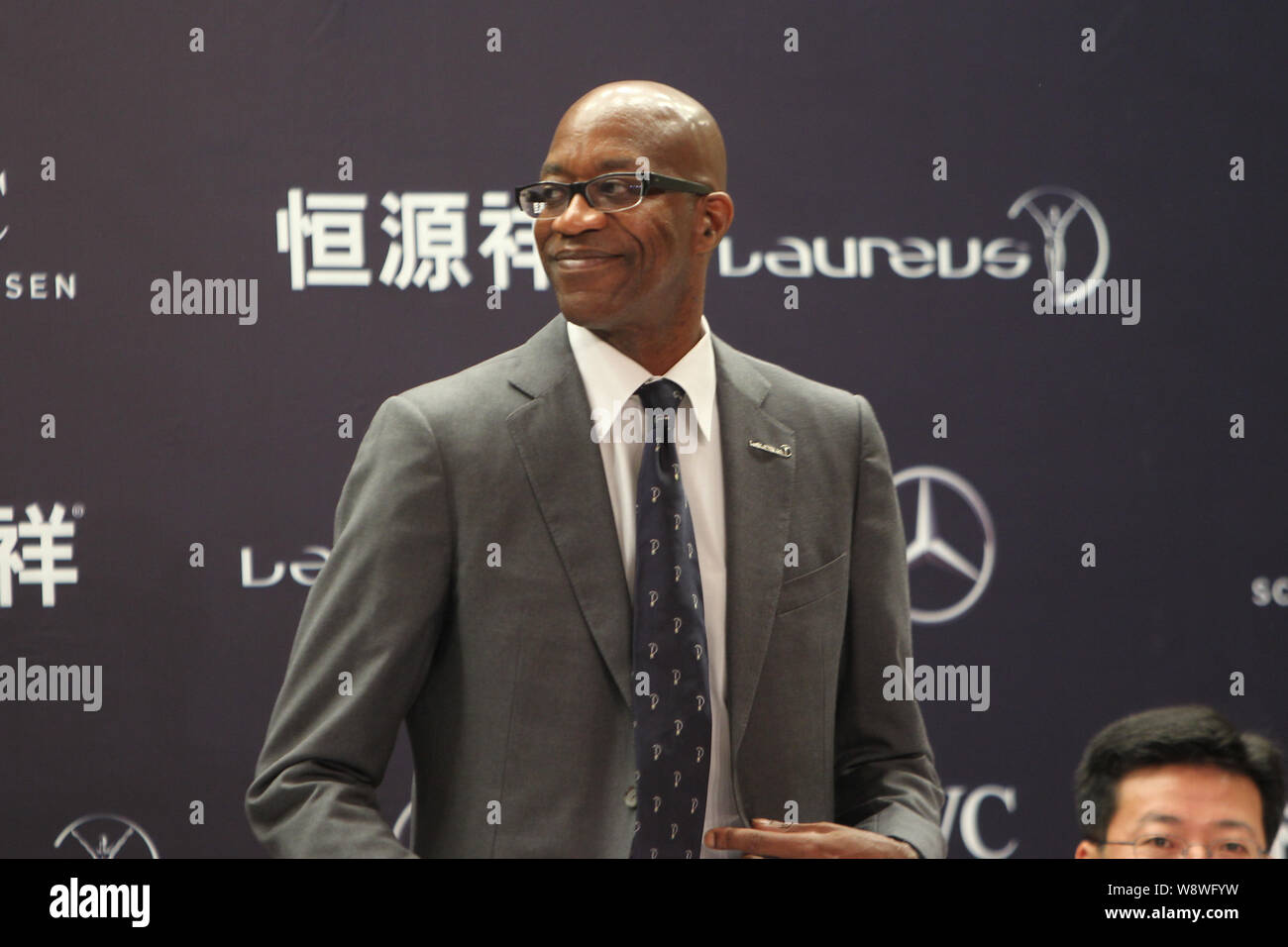 Former American track and field athlete Edwin Moses, Chairman of the ...