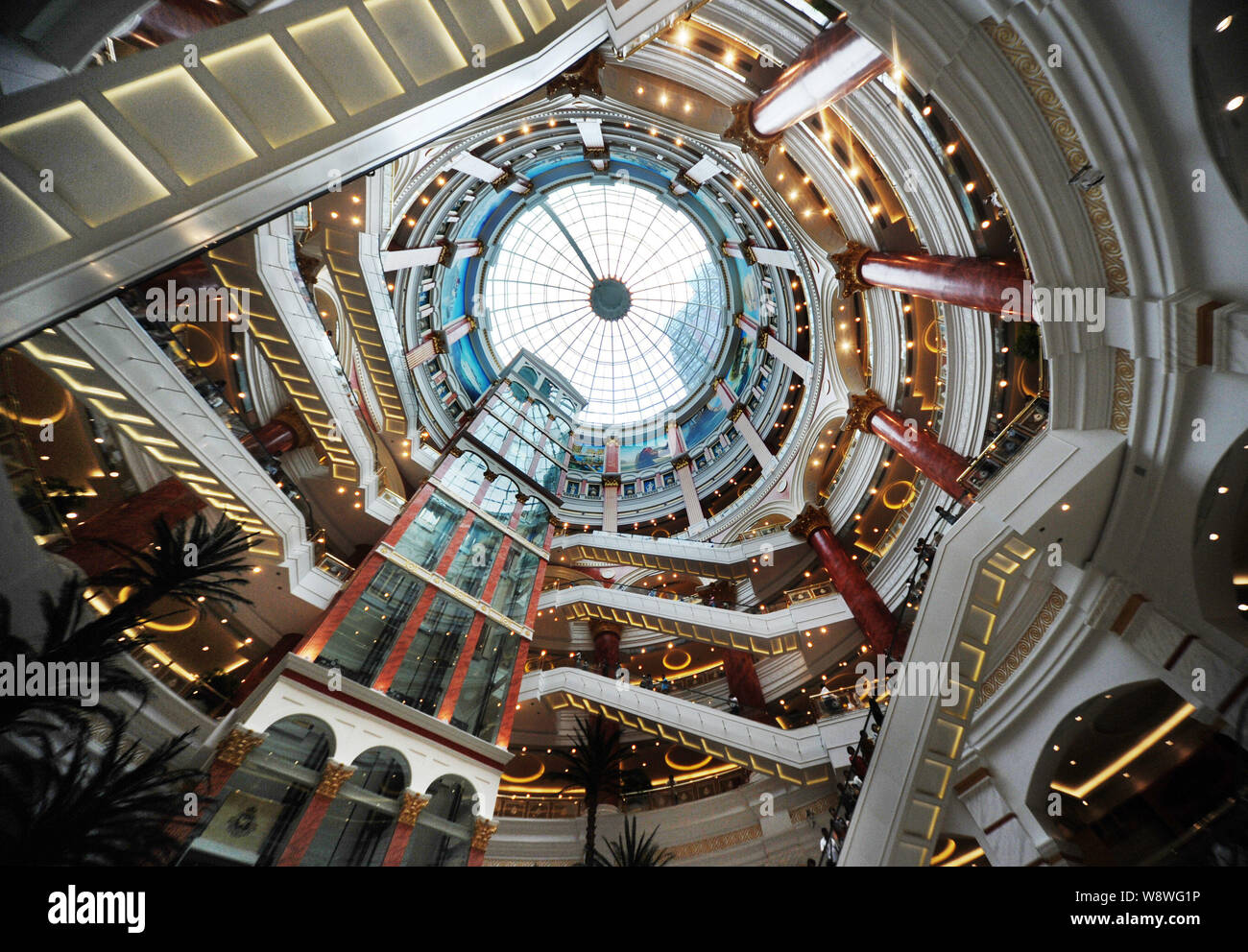 --FILE--Interior view of the Global Harbor shopping mall in Shanghai ...