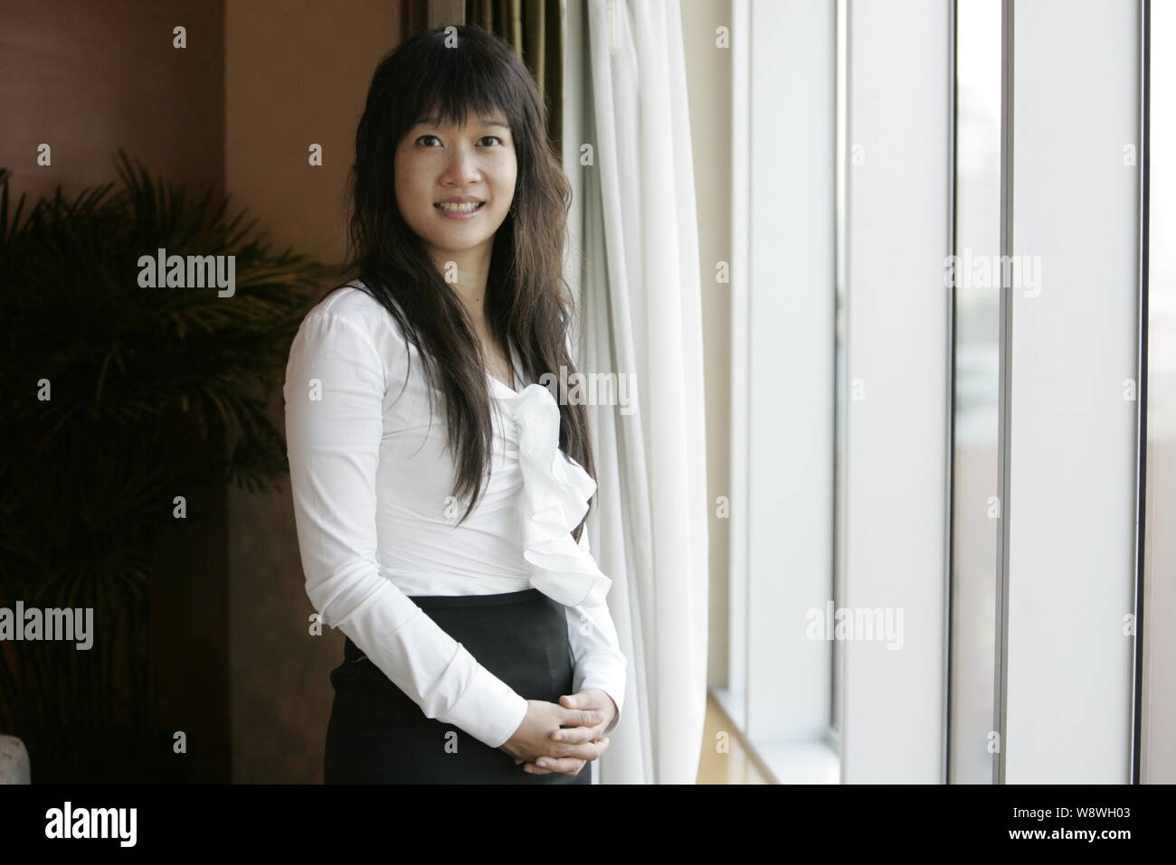 --FILE--Sonia Cheng, CEO of Rosewood Hotel Group, poses at an interview ...