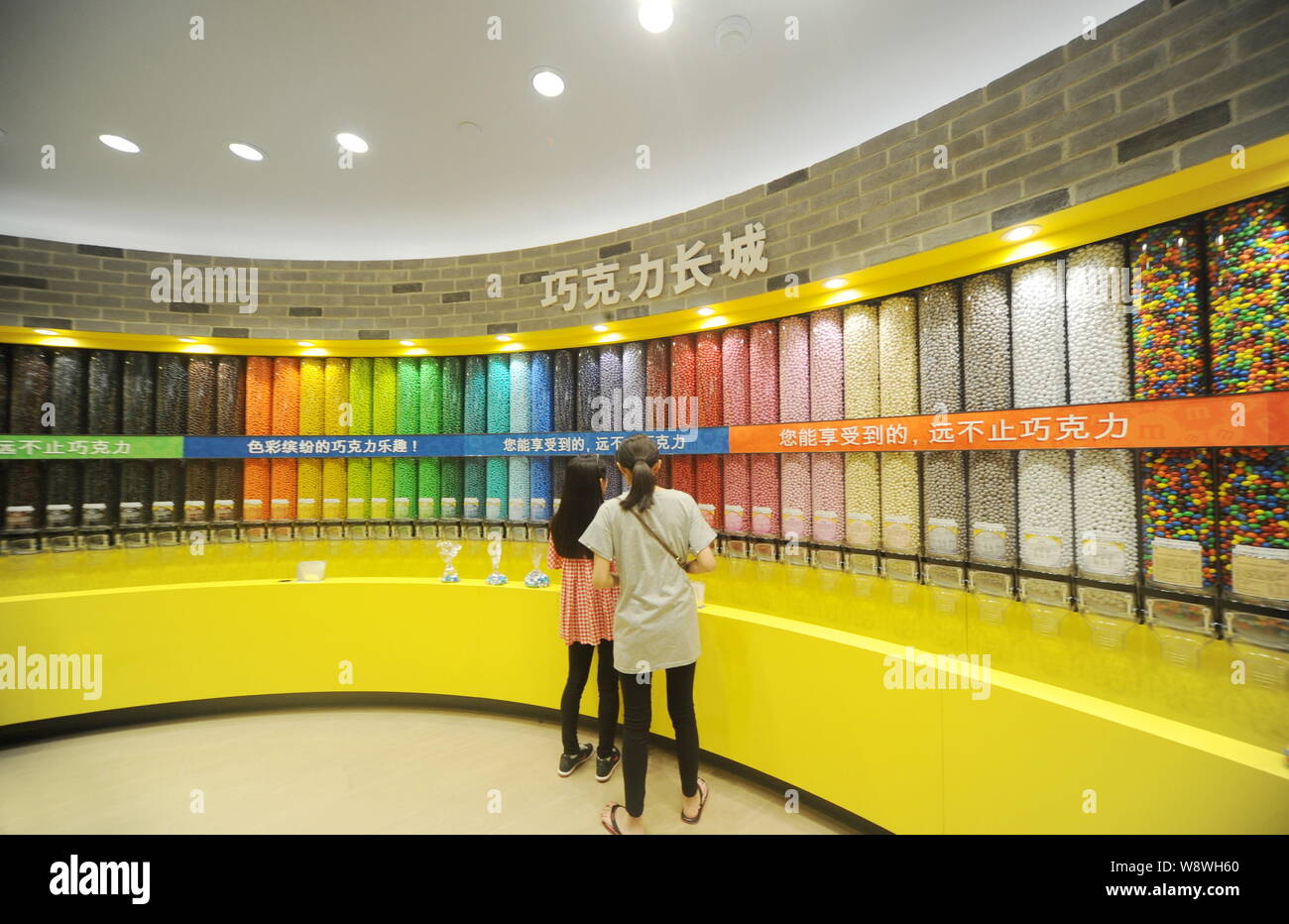 Customers buy chocolate candies at the flagship store of M&Ms in ...