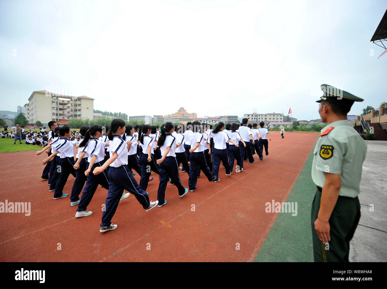 Chinese practise marching hi-res stock photography and images - Alamy