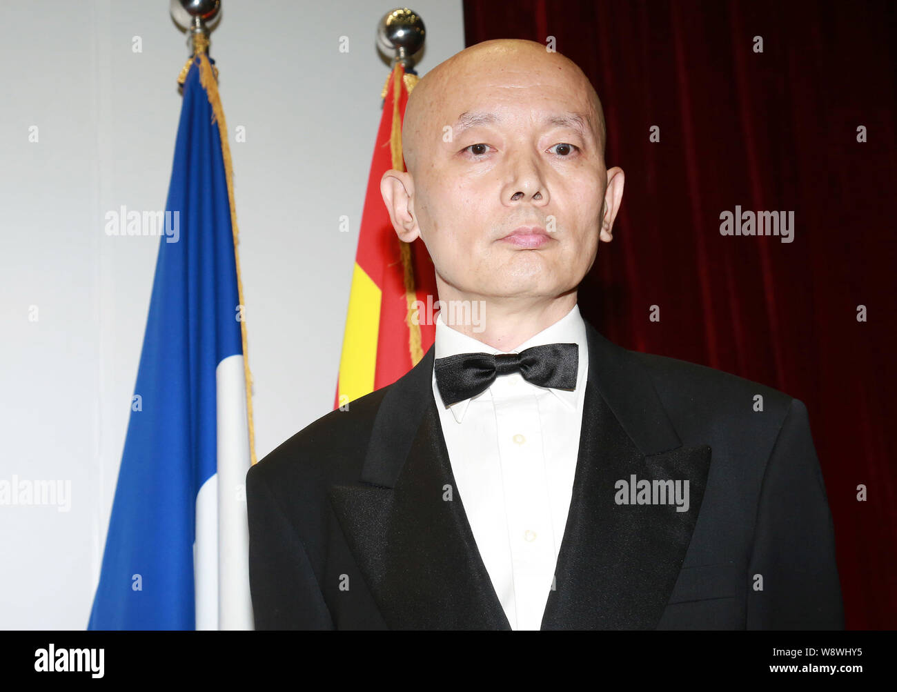 Chinese actor Ge You poses before being awarded Chevalier dans lOrdre ...
