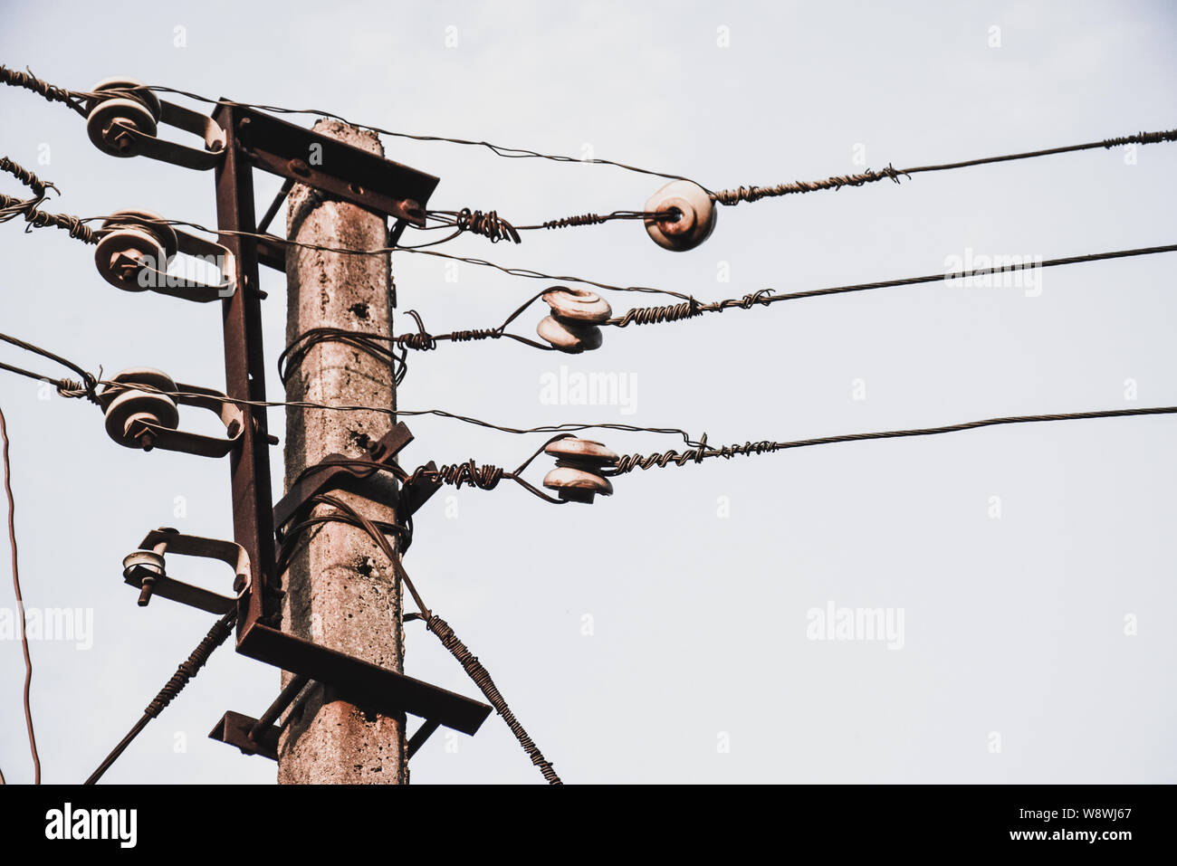 Powerline column hi-res stock photography and images - Alamy