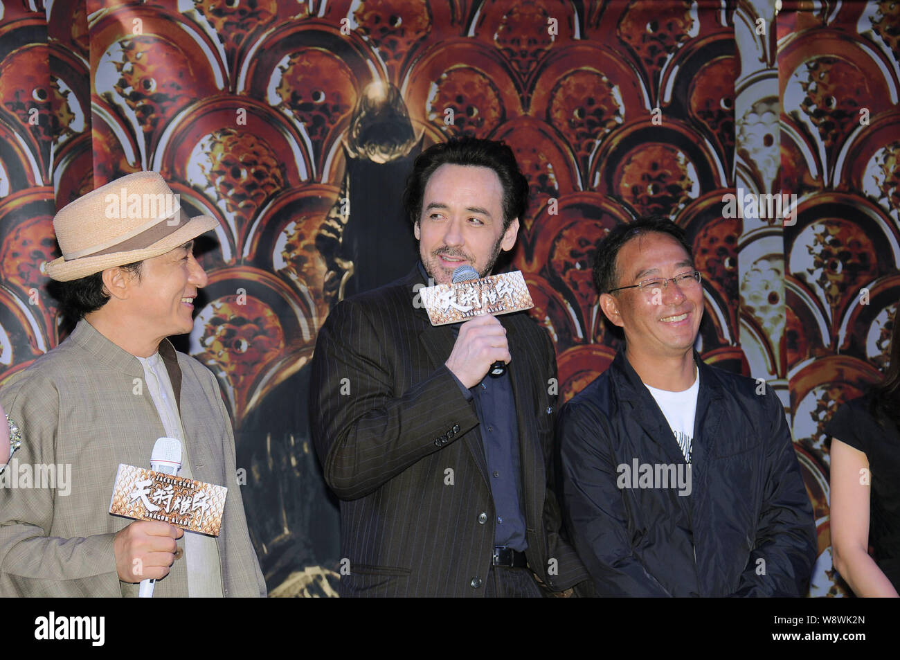 (From left) Hong Kong actor Jackie Chan, American actor John Cusack and ...