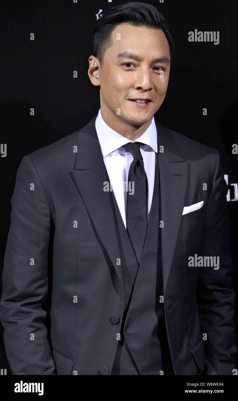Hong Kong actor Daniel Wu smiles during the premiere of his new micro ...