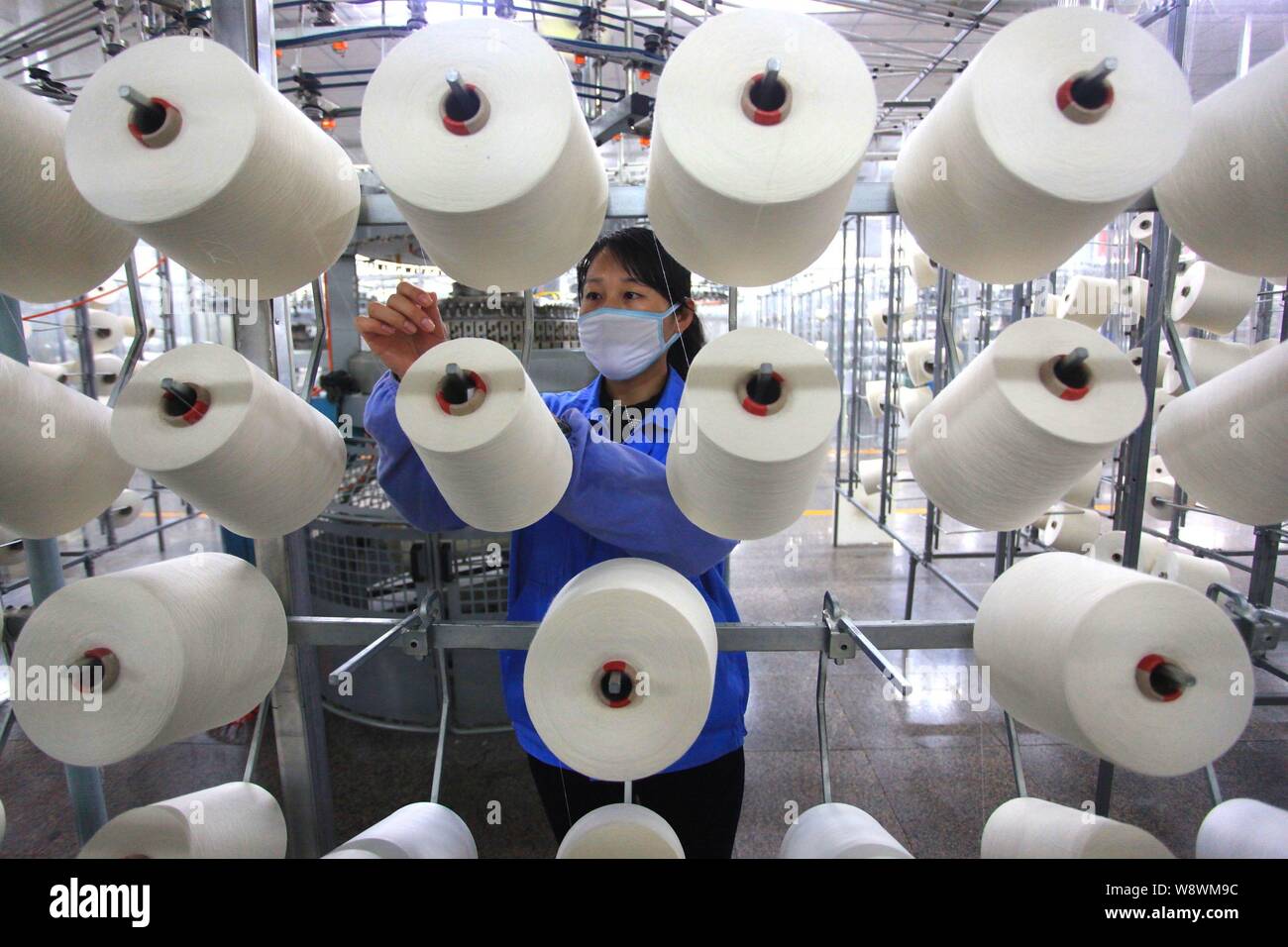 Textile production in china hi-res stock photography and images - Alamy