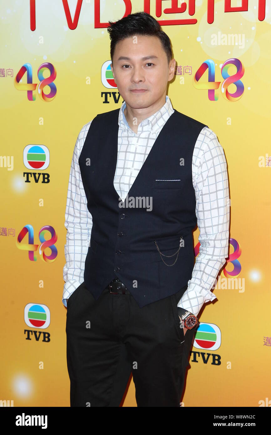 Hong Kong actor Raymond Cho Wing-lim poses as he arrives for a light-up ...