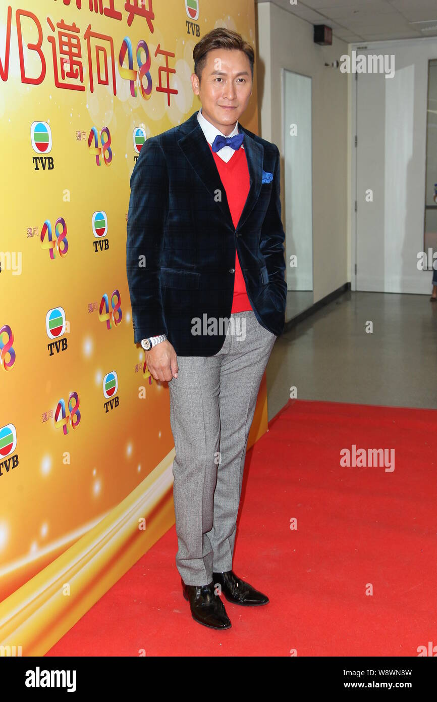 Hong Kong actor Joe Ma Tak-chung poses as he arrives for a light-up ceremony for the 48th ...