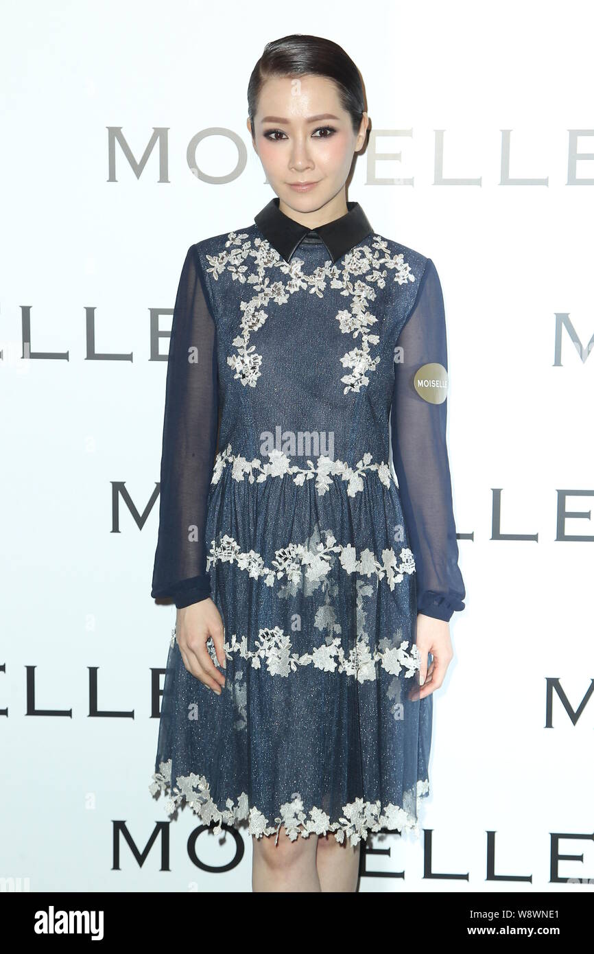 Hong Kong singer Jade Kwan poses as she arrives for the Moiselle fall ...