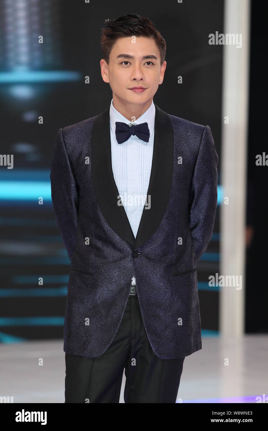Hong Kong actor Bosco Wong poses during the semi-final of the Miss Hong ...