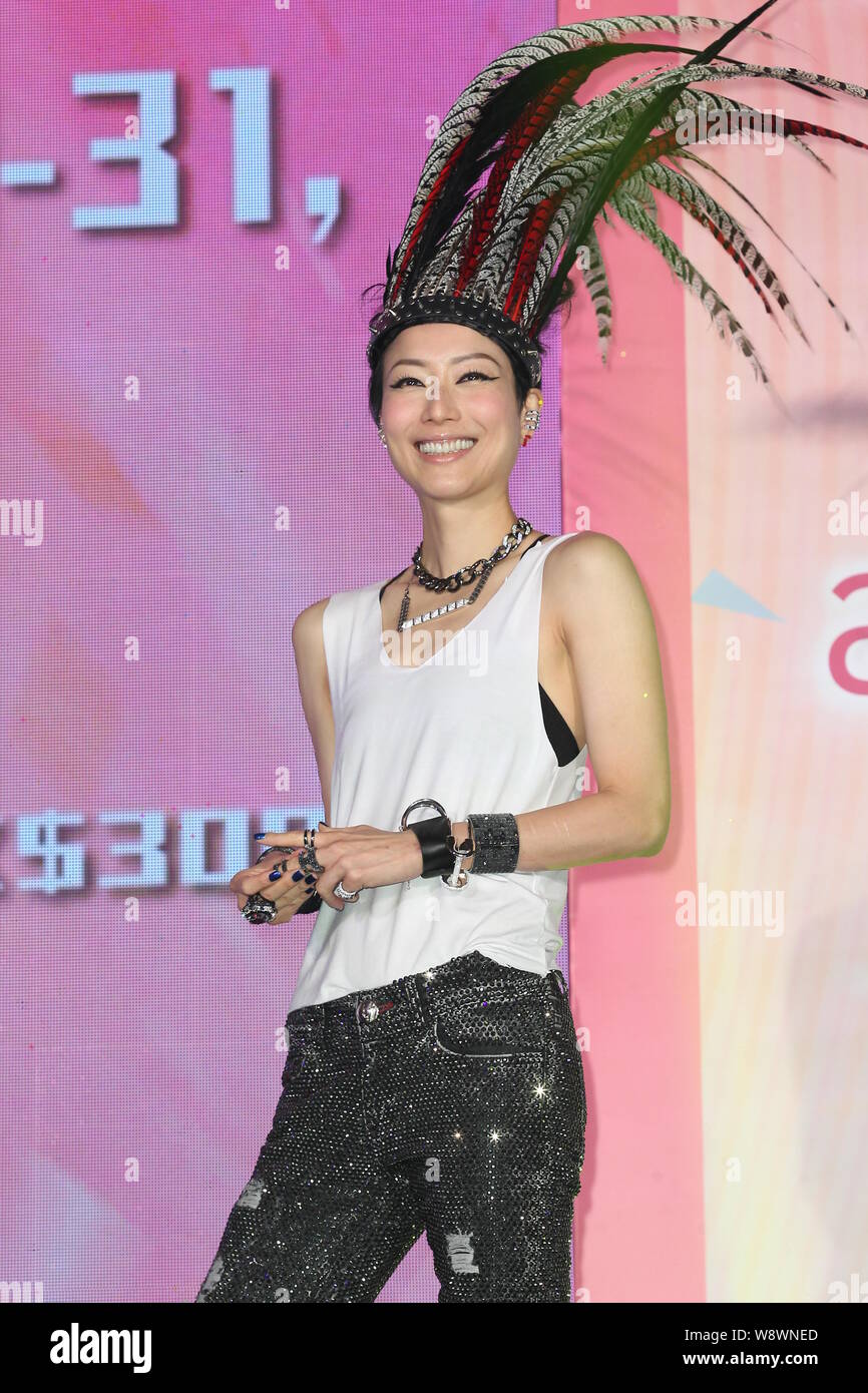 Hong Kong actress and singer Sammi Cheng poses during a press ...
