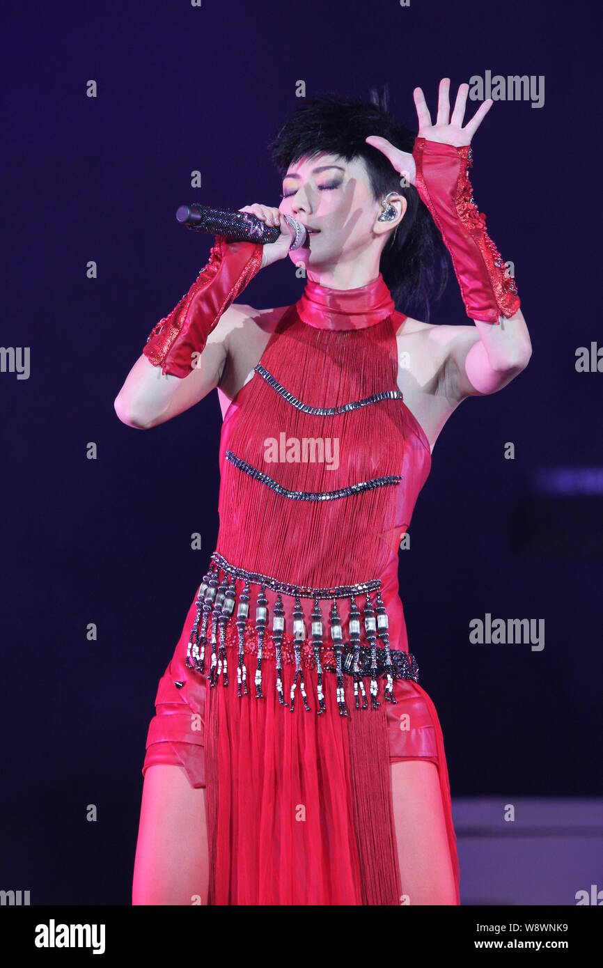 Singaporean singer Stefanie Sun performs during her Kepler World Tour ...