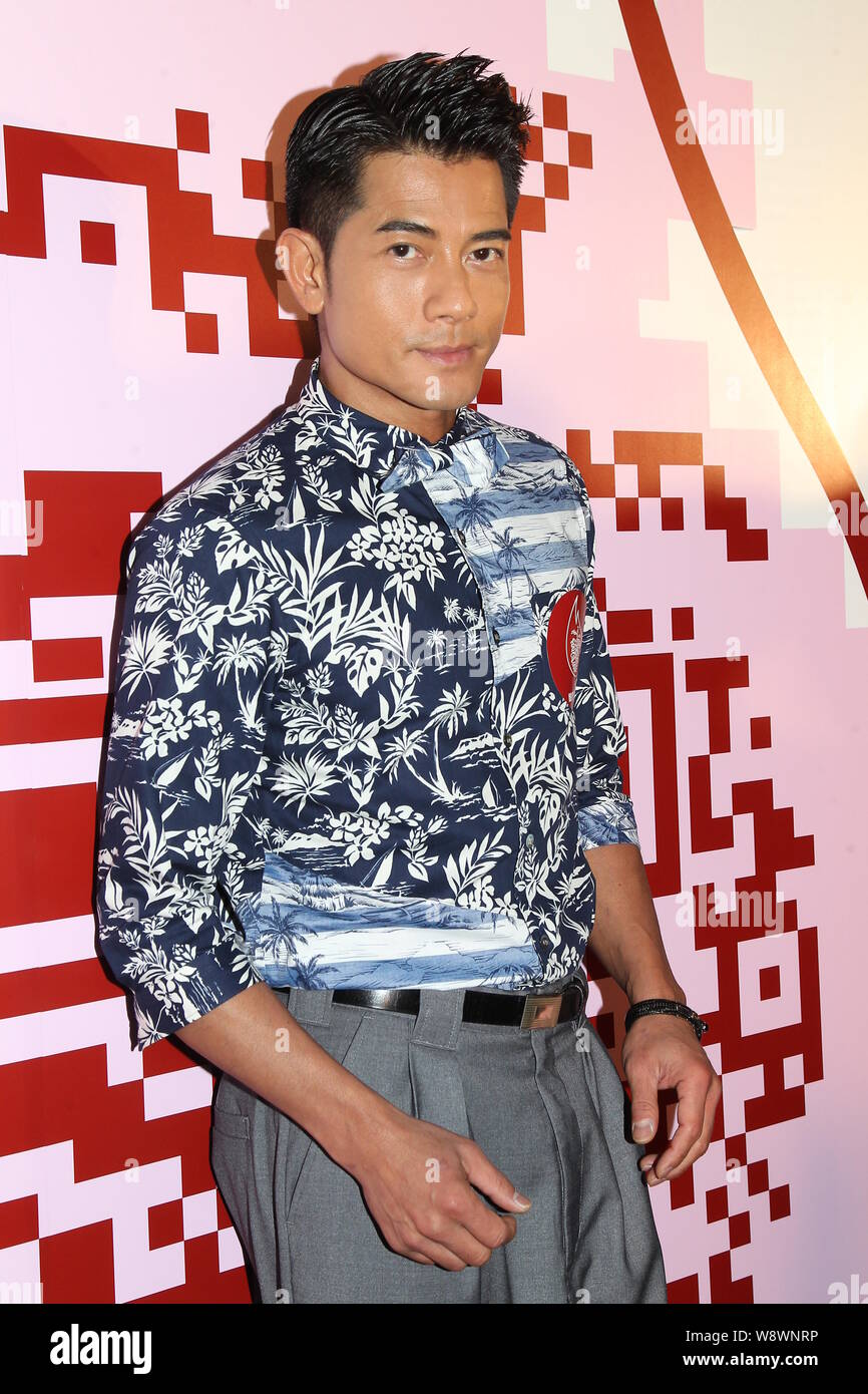 Hong Kong singer and actor Aaron Kwok Fu-shing poses during the ...