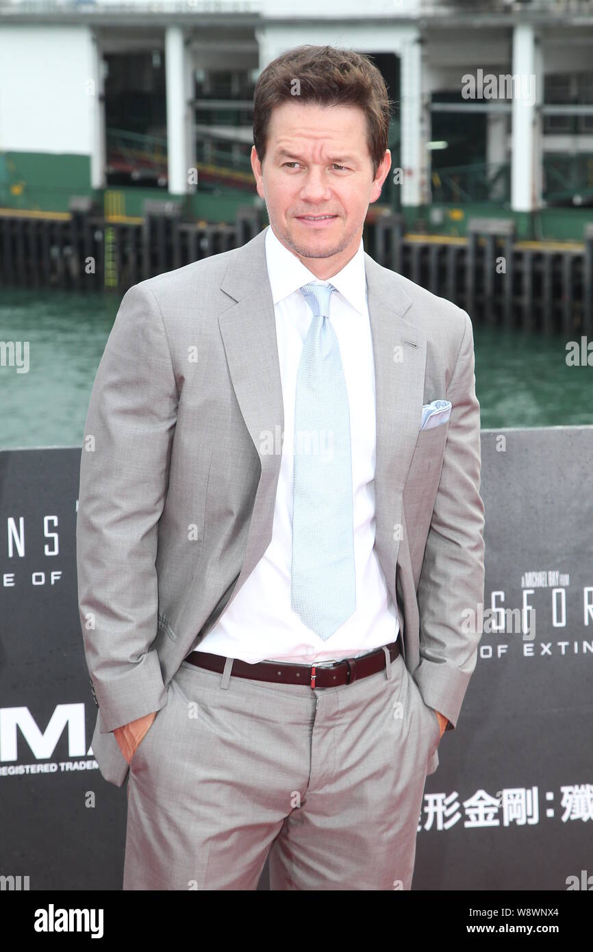 American actor Mark Wahlberg poses on the red carpet for the world ...