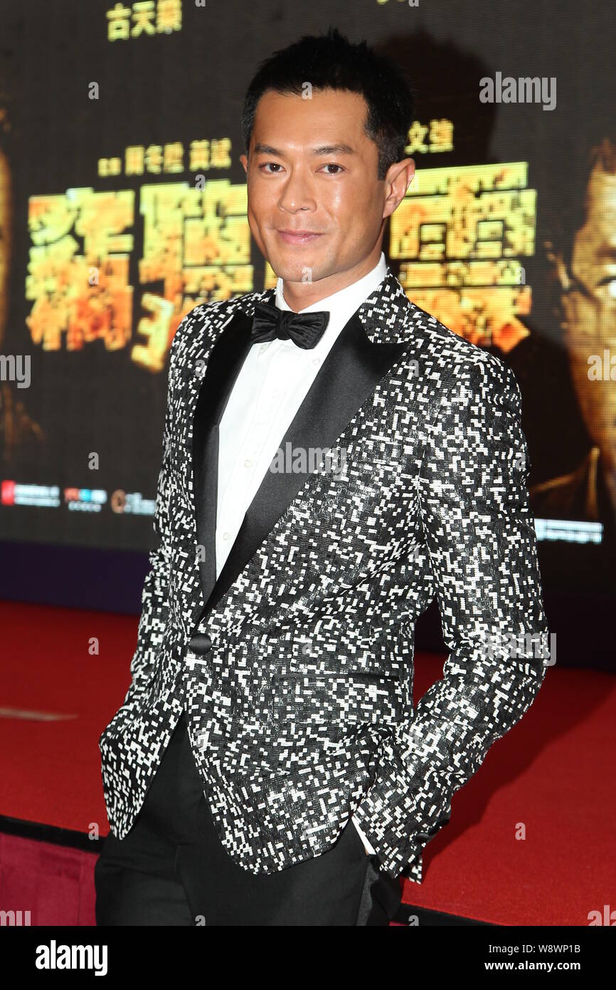 Hong Kong actor Louis Koo Tin-lok poses during a premiere for his new ...
