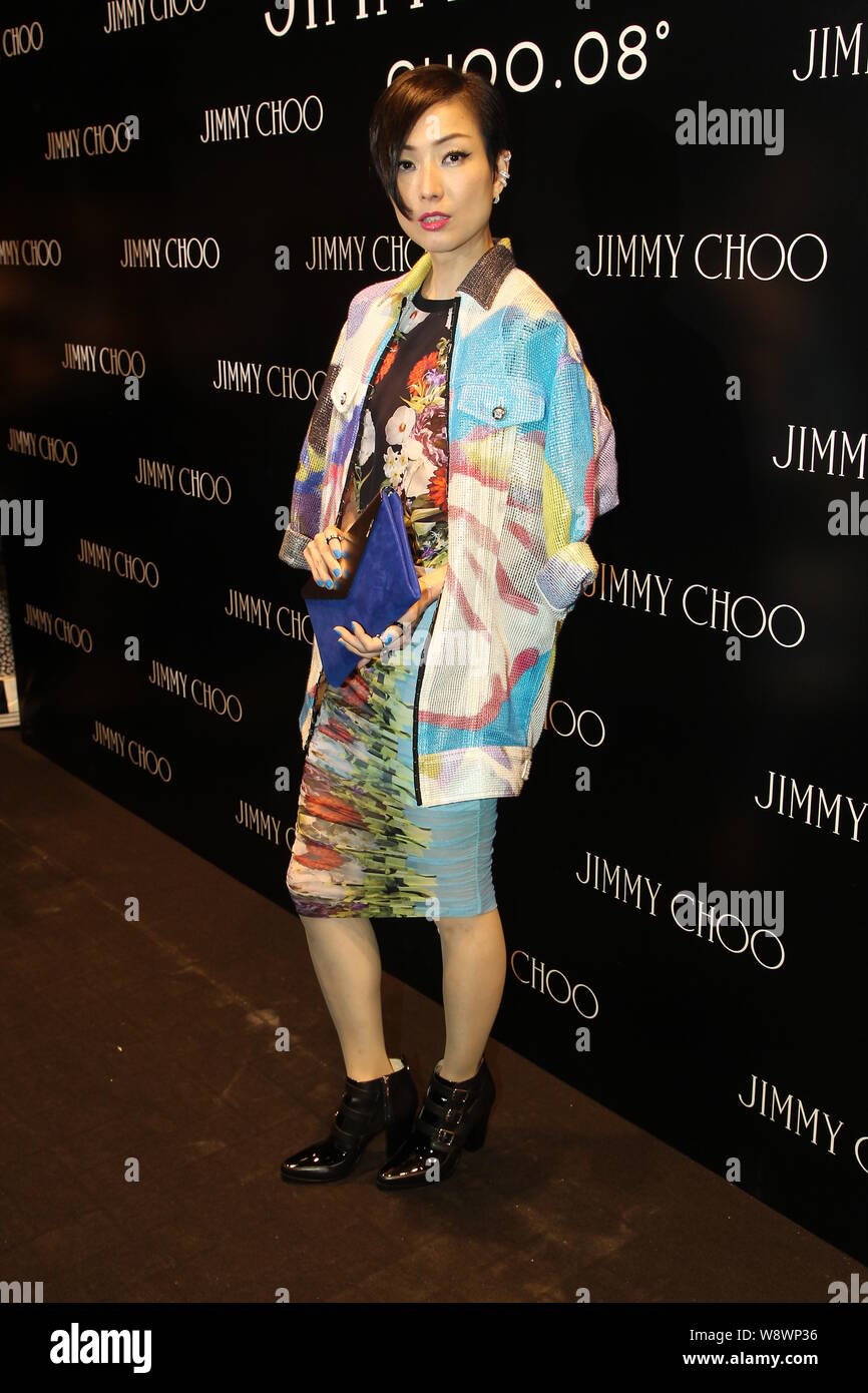 Hong Kong actress and singer Sammi Cheng poses during a launch event ...