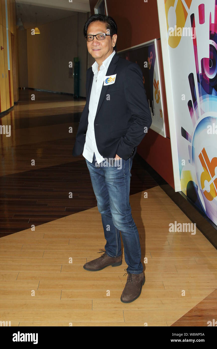 Hong Kong actor Anthony Chan poses after a recording session for the talk show program of ...