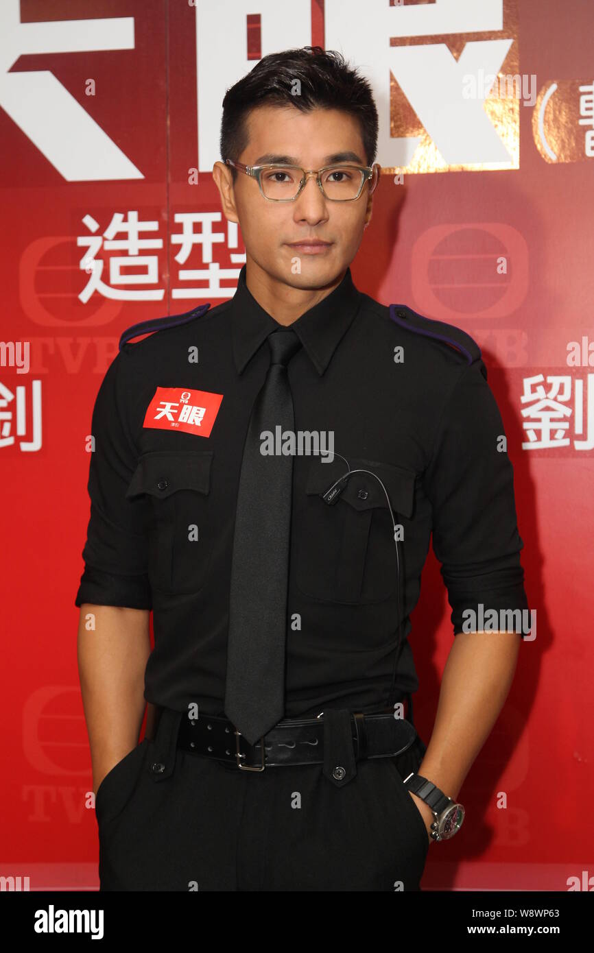 Hong Kong actor Ruco Chan Chin-pang poses during a press conference for his new TVB drama, Eye ...