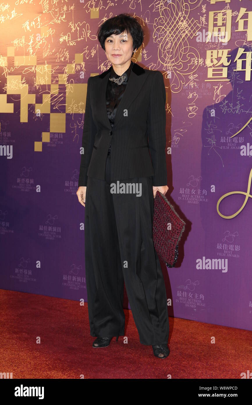 Taiwanese singer and actress Sylvia Chang poses on the red carpet as ...