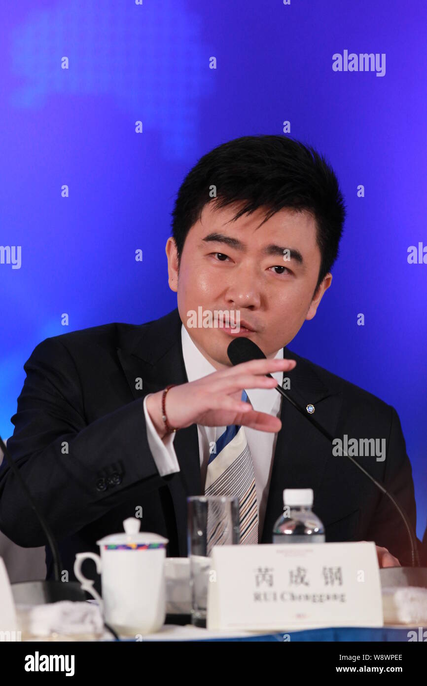 --FILE--Rui Chenggang, then anchor of CCTV (China Central Television ...