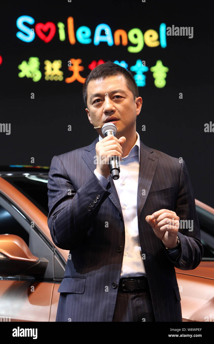 --FILE--Chinese actor Li Yapeng, Director and co-founder of Smile Angel ...