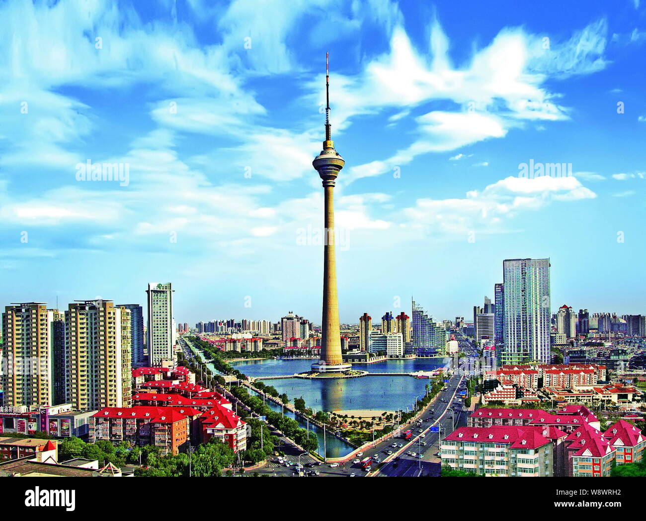 Tianjin radio and television tower hi-res stock photography and images ...