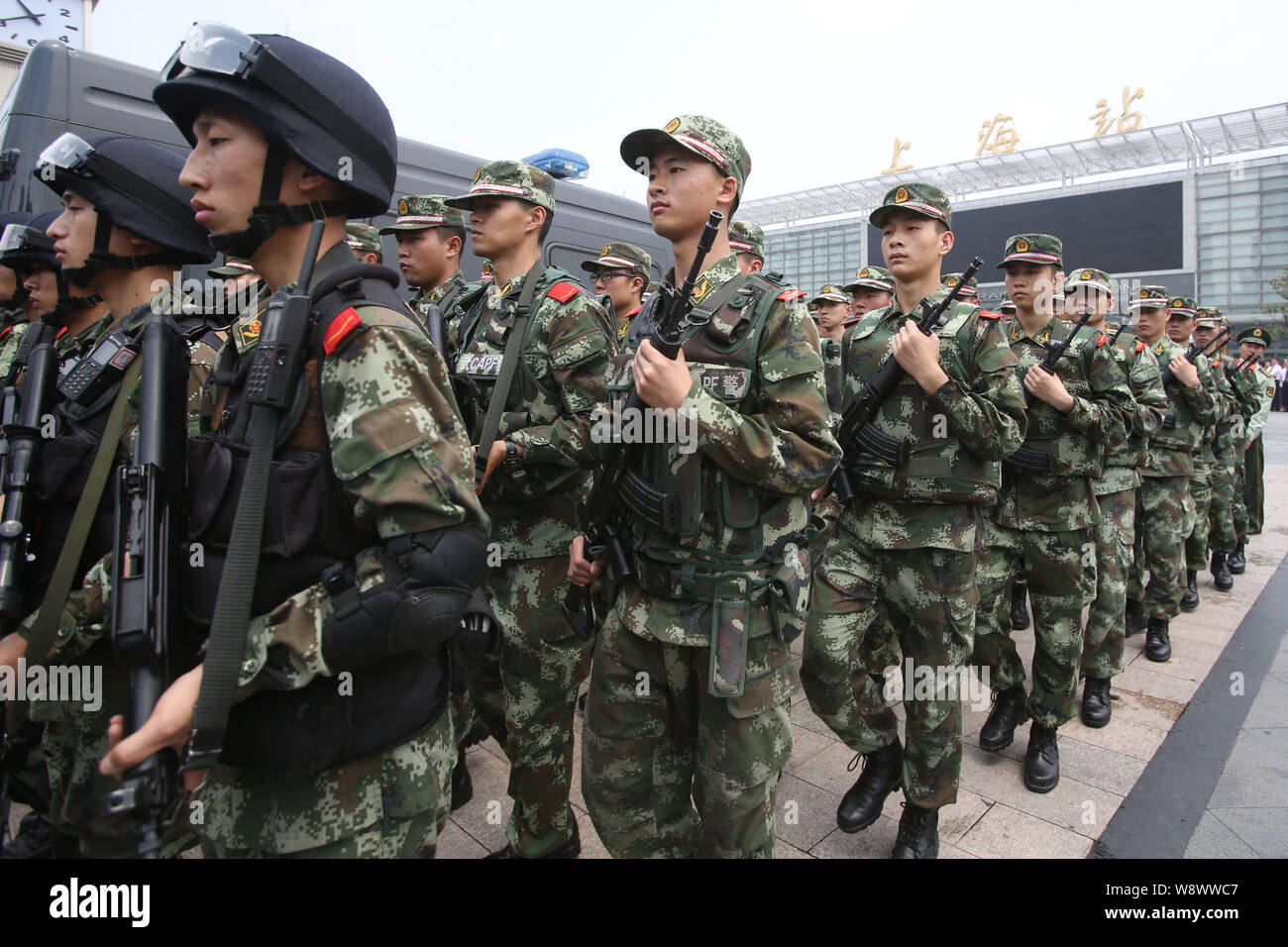 Armed police patrol the railway hi-res stock photography and images - Alamy