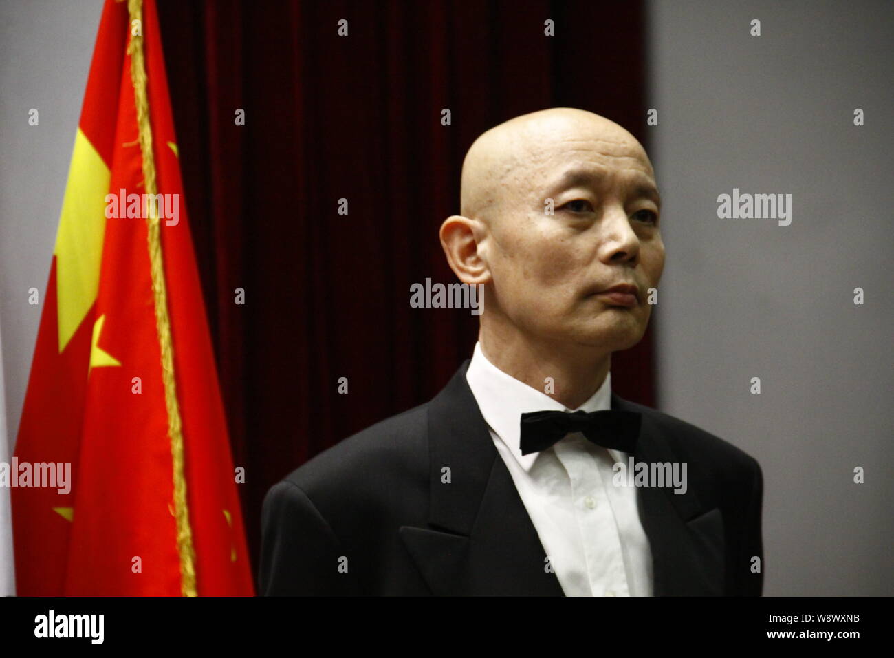 Chinese actor Ge You poses before being awarded Chevalier dans lOrdre ...