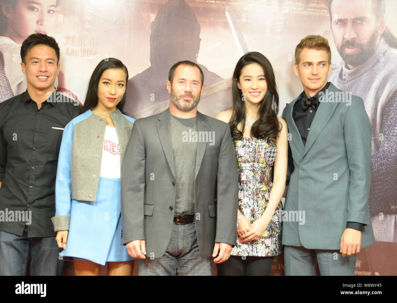 (From left) Hong Kong actor Andy On, Chinese singer Jike Junyi ...
