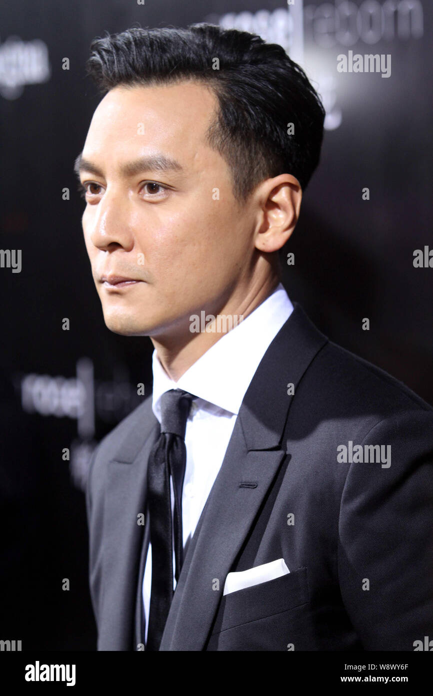 Hong Kong actor Daniel Wu poses during the premiere of his new micro ...