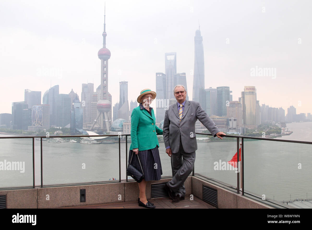 Queen Margrethe II, left, and her husband Prince Consort Henrik of ...