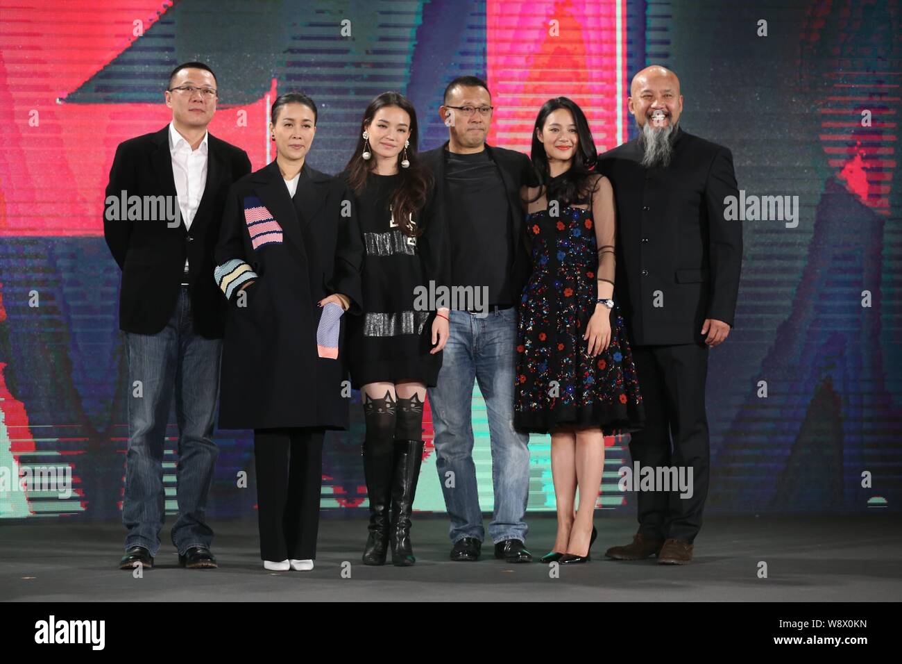 (From second left to right) Chinese singer and actress Na Ying ...