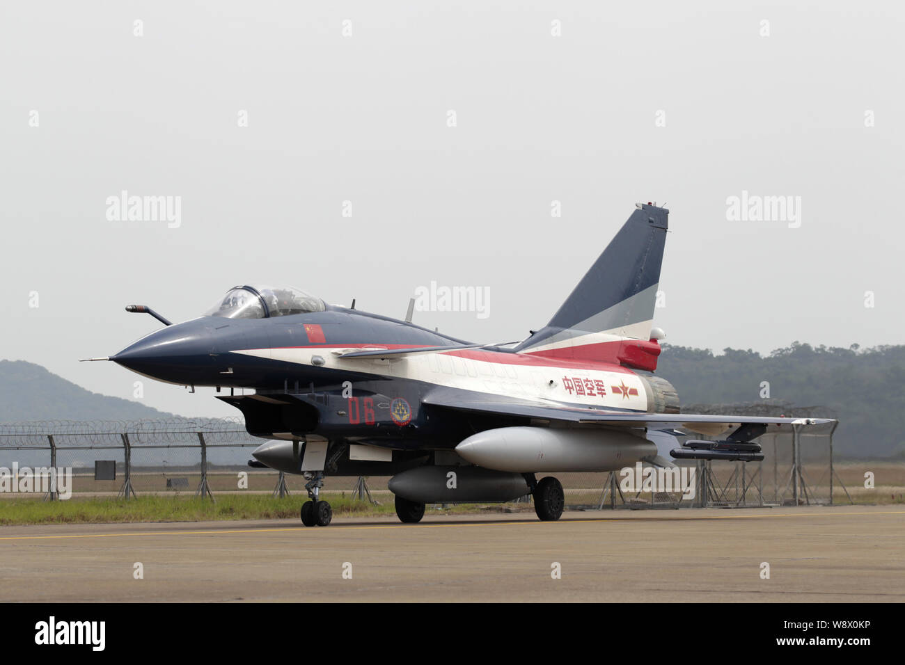 A J-10 fighter jet of the Bayi Aerobatic Team of PLA's (Peoples ...