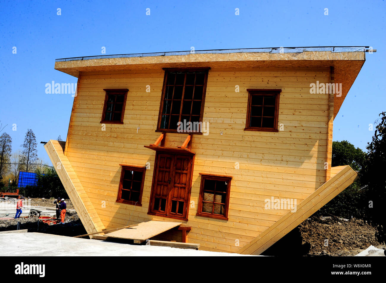 Upside down house shanghai hi-res stock photography and images - Alamy