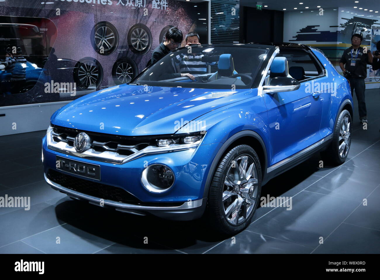 A Volkswagen T-ROC Concept is seen on display during the 13th Beijing ...