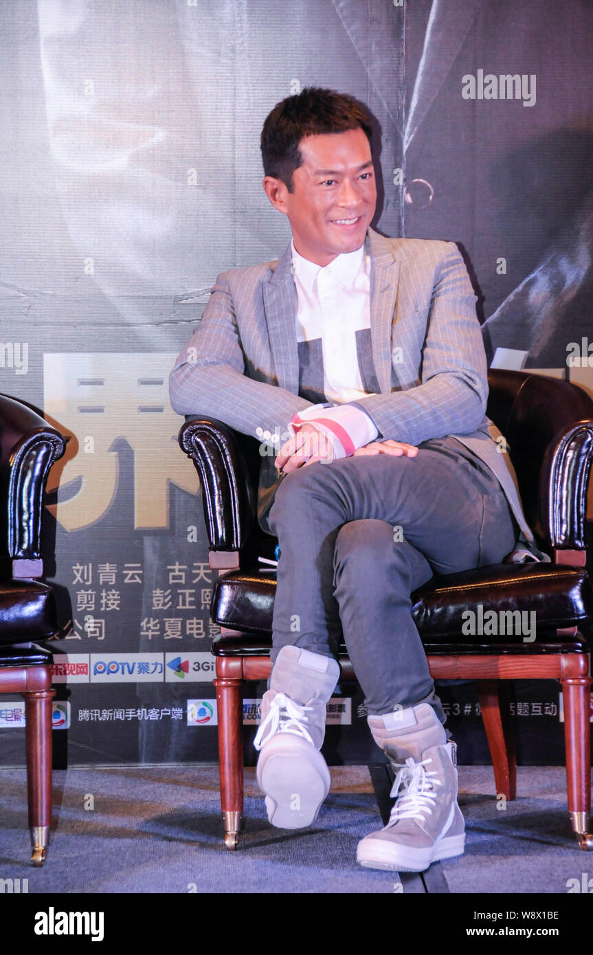 Hong Kong actor Louis Koo smiles during a press conference for his new ...