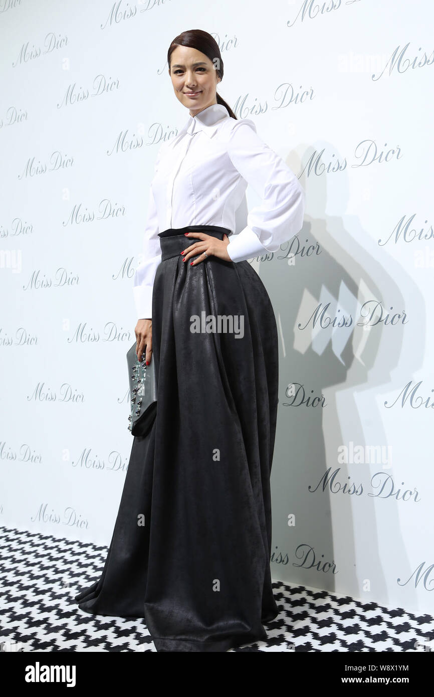 Chinese model and fashion designer Mary Ma Yanli poses as she arrives ...